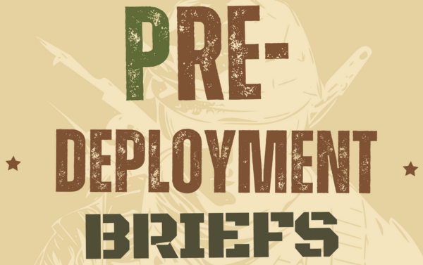 MCCS Pre-Deployment Brief